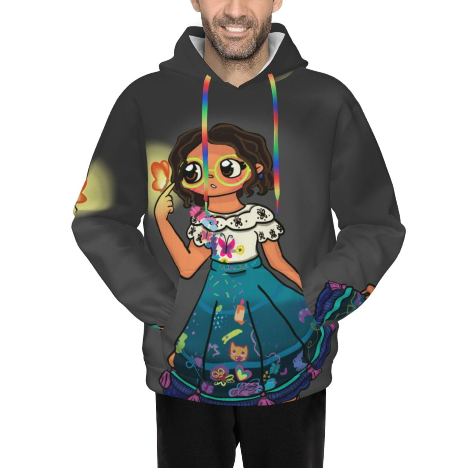 Encanto Men's Hoodie Novelty Pattern Adult Hooded Sweatshirts Casual ...