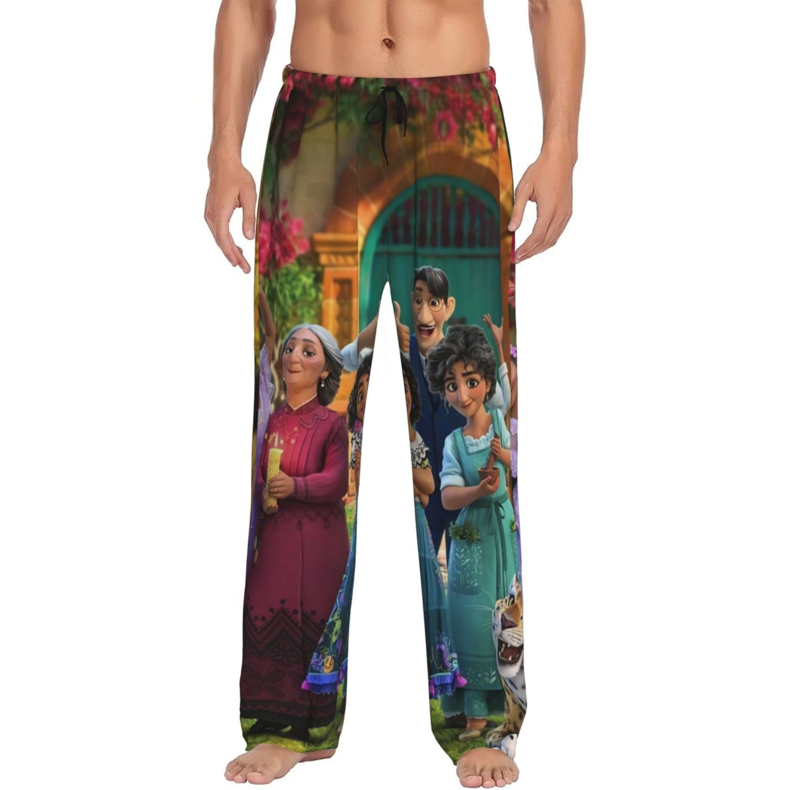 Encanto Pajama Pants for Men, Super Soft All over Print Lounge Pants ...