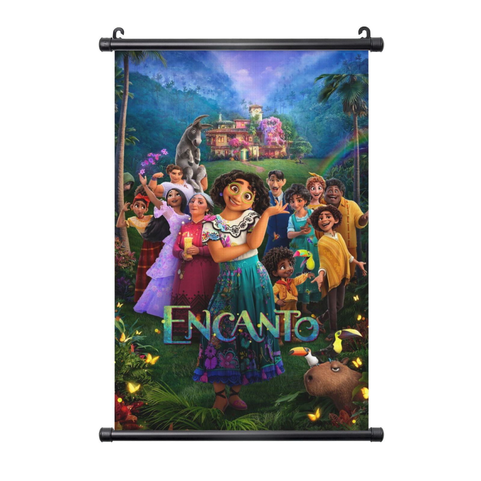 Encanto Poster Aesthetic Canvas PVC Shaft Wall Art Hanging Hanger Frame ...