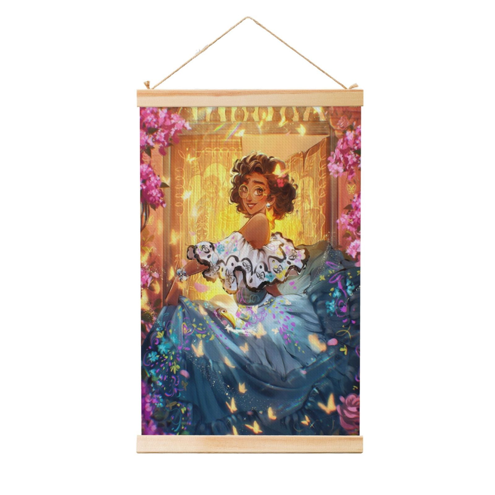 Encanto Poster Canvas Wooden Shaft Hanging Poster Home Decor, Aesthetic ...