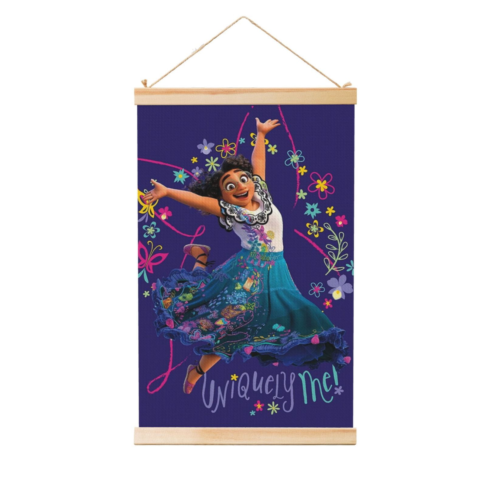 Encanto Poster Canvas Wooden Shaft Hanging Poster Home Decor, Aesthetic ...