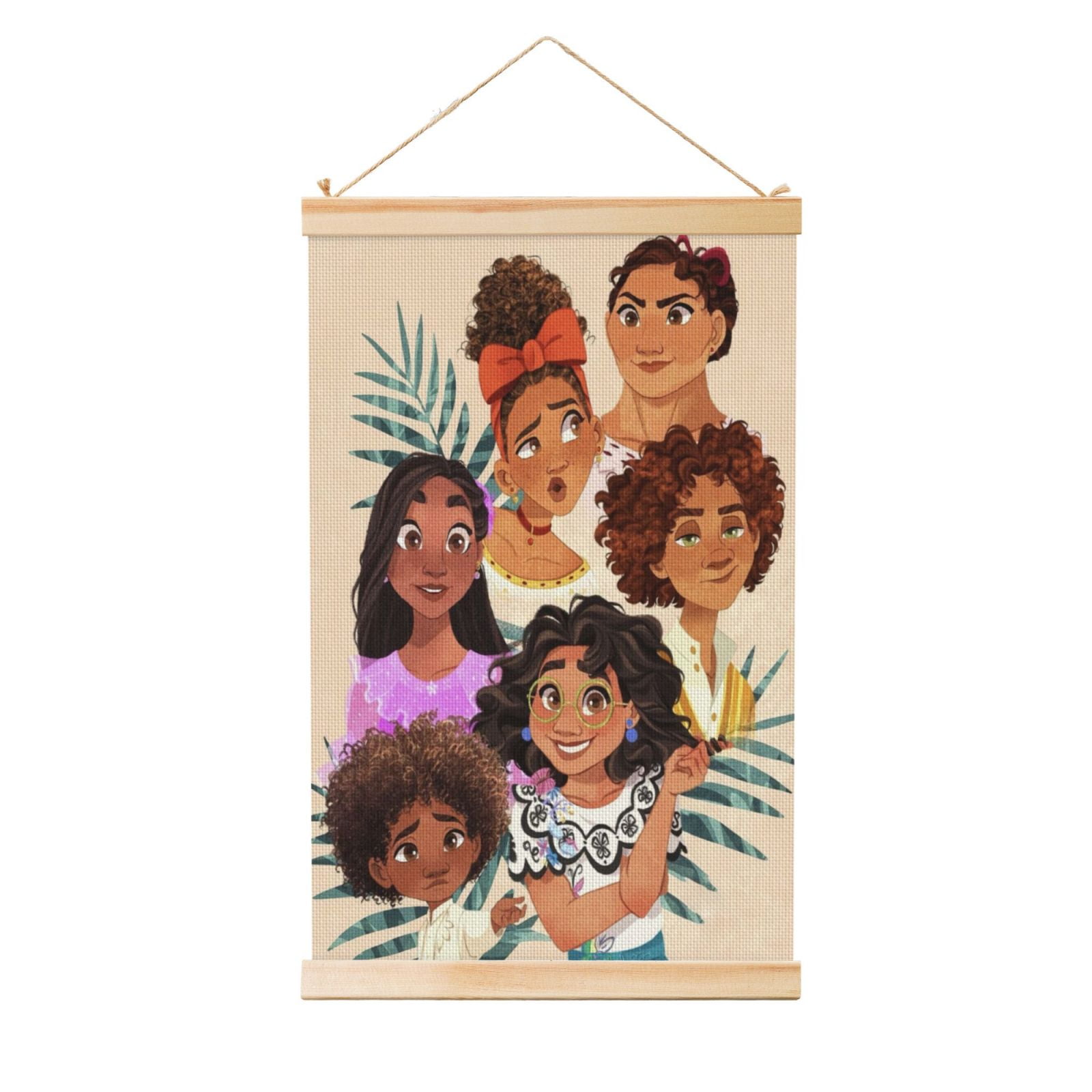 Encanto Poster Canvas Wooden Shaft Hanging Poster Home Decor, Aesthetic ...