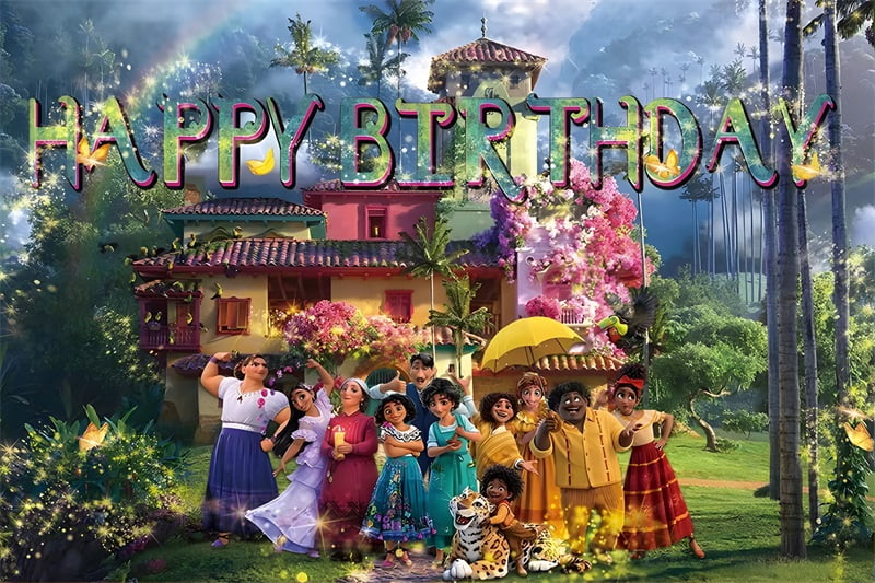 Encanto party Backdrop Girls Birthday Photography Backdrop Magic Whole ...