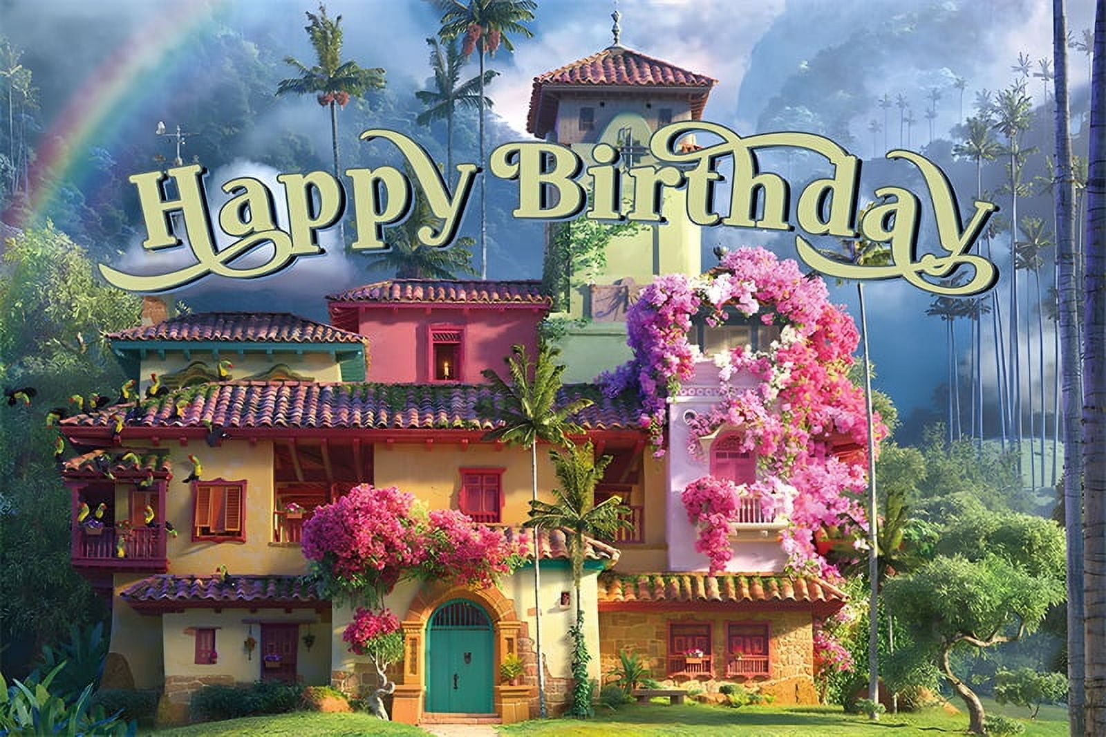 Encanto party Backdrop Girls Birthday Photography Backdrop Magic Whole ...