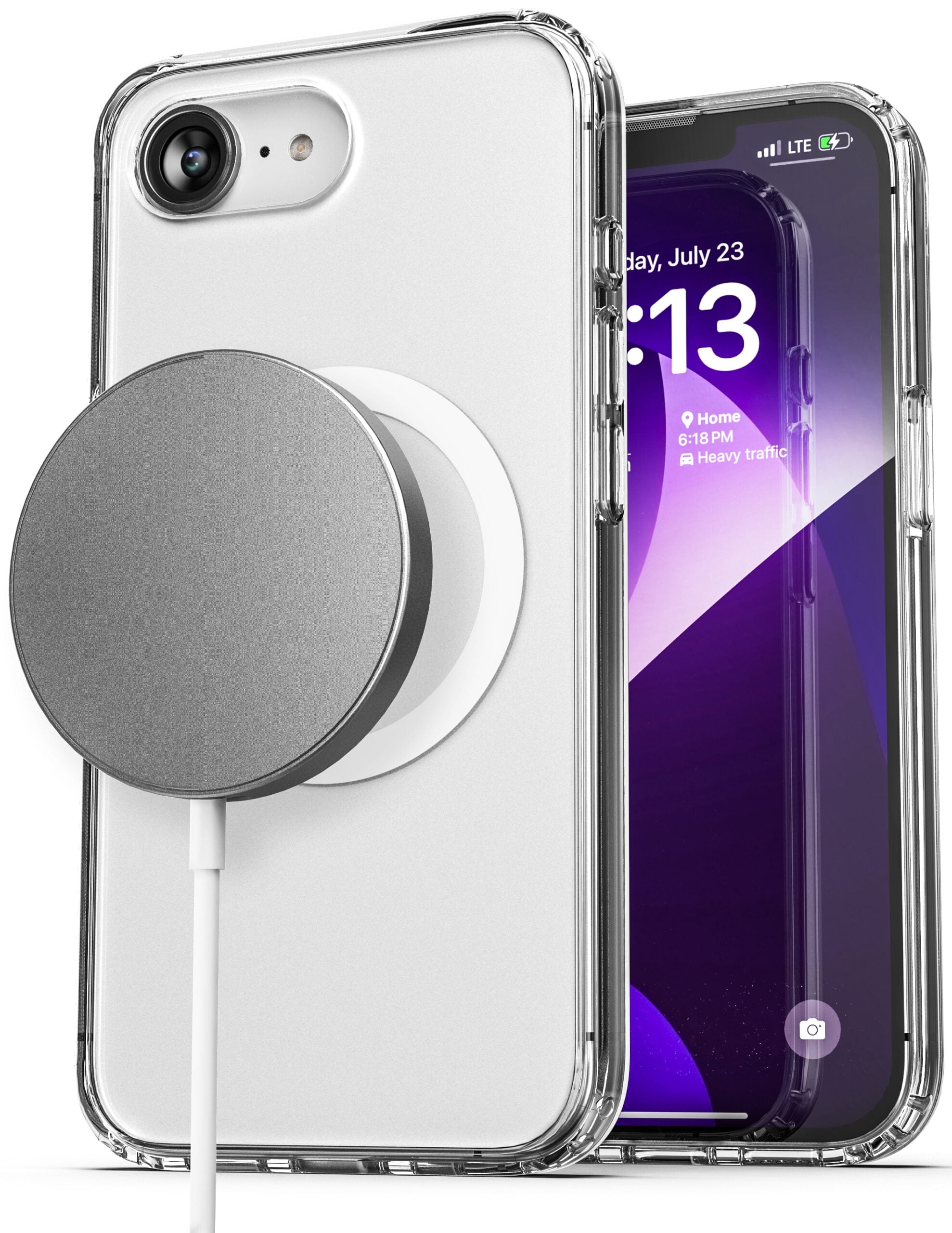 Encased 2-in-1 Case for iPhone 16e Magnetic Case with Wireless Charger ...