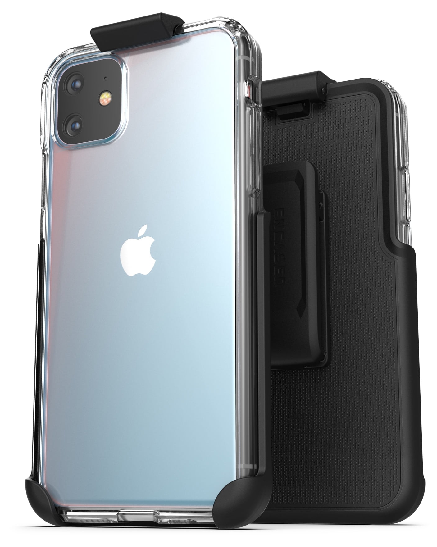 Encased iPhone 11 Belt Clip Case, Slim Clear Back, with Secure-Fit ...