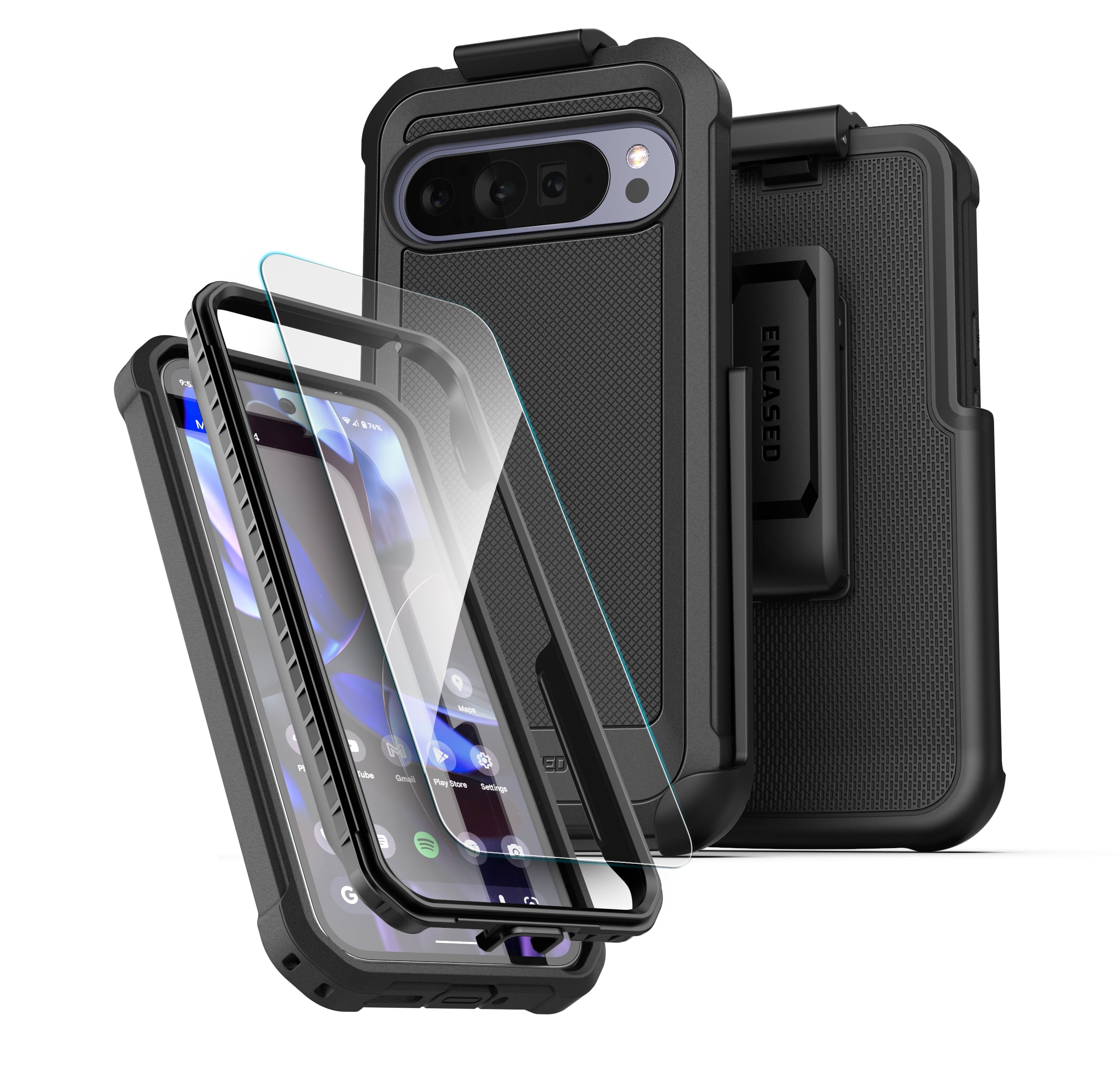 Encased Belt Case for Google Pixel 10 Pro XL (6.8") with Holster Clip ...