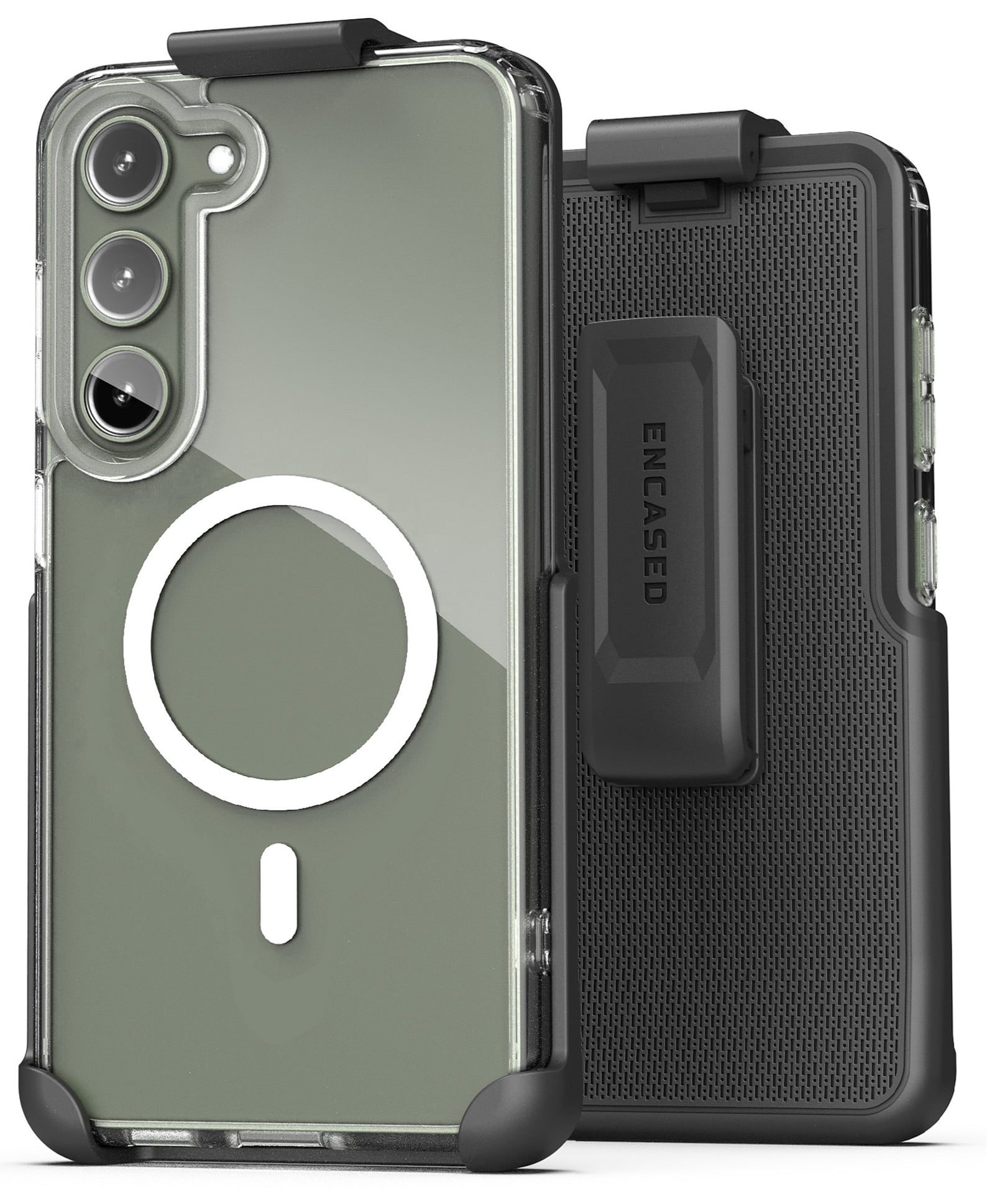 Encased Belt Case designed for Samsung Galaxy S23 - Magnetic Clear Case ...