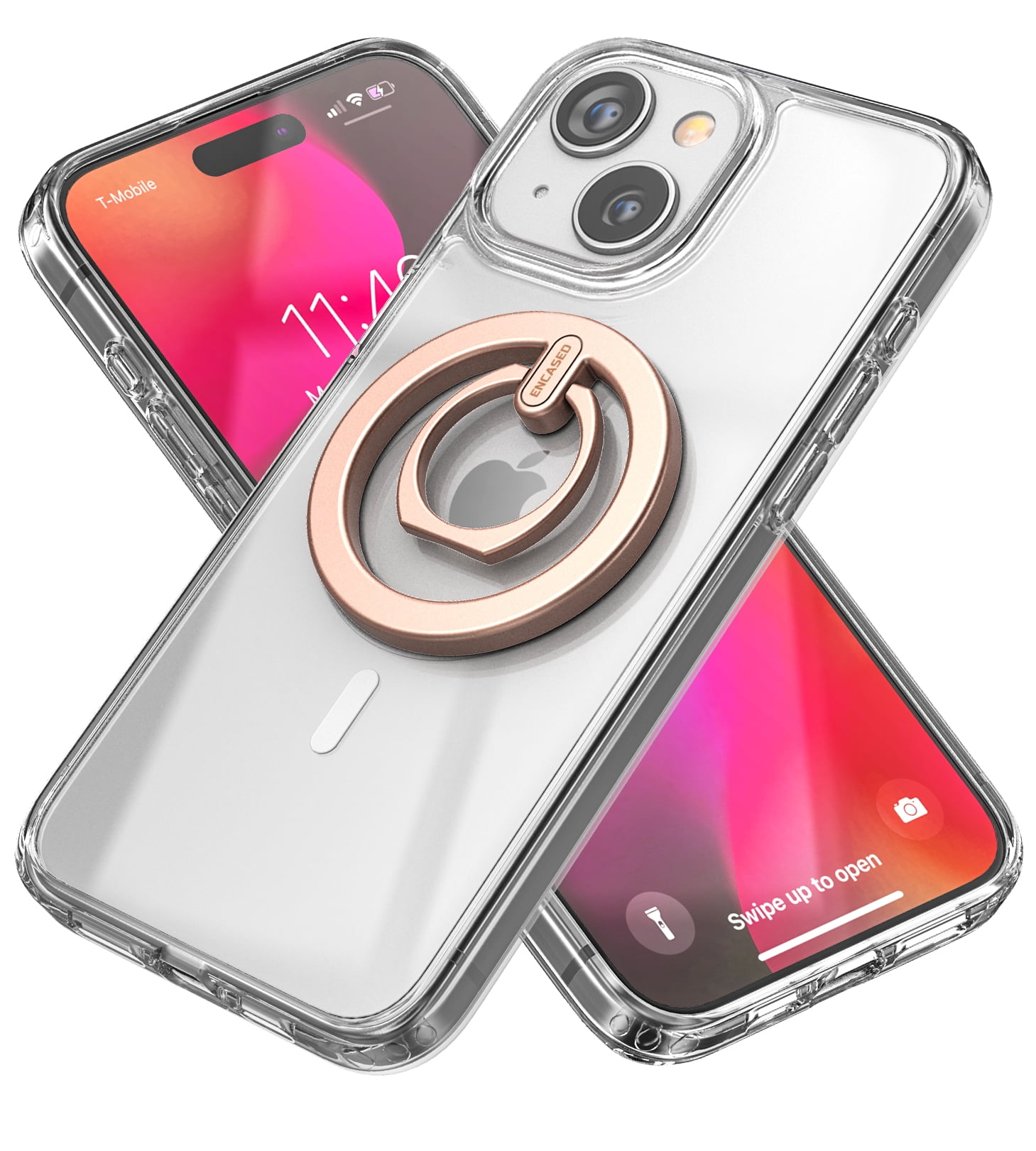 Encased Clear Case Designed for iPhone 15 Case with Ring (Compatible ...