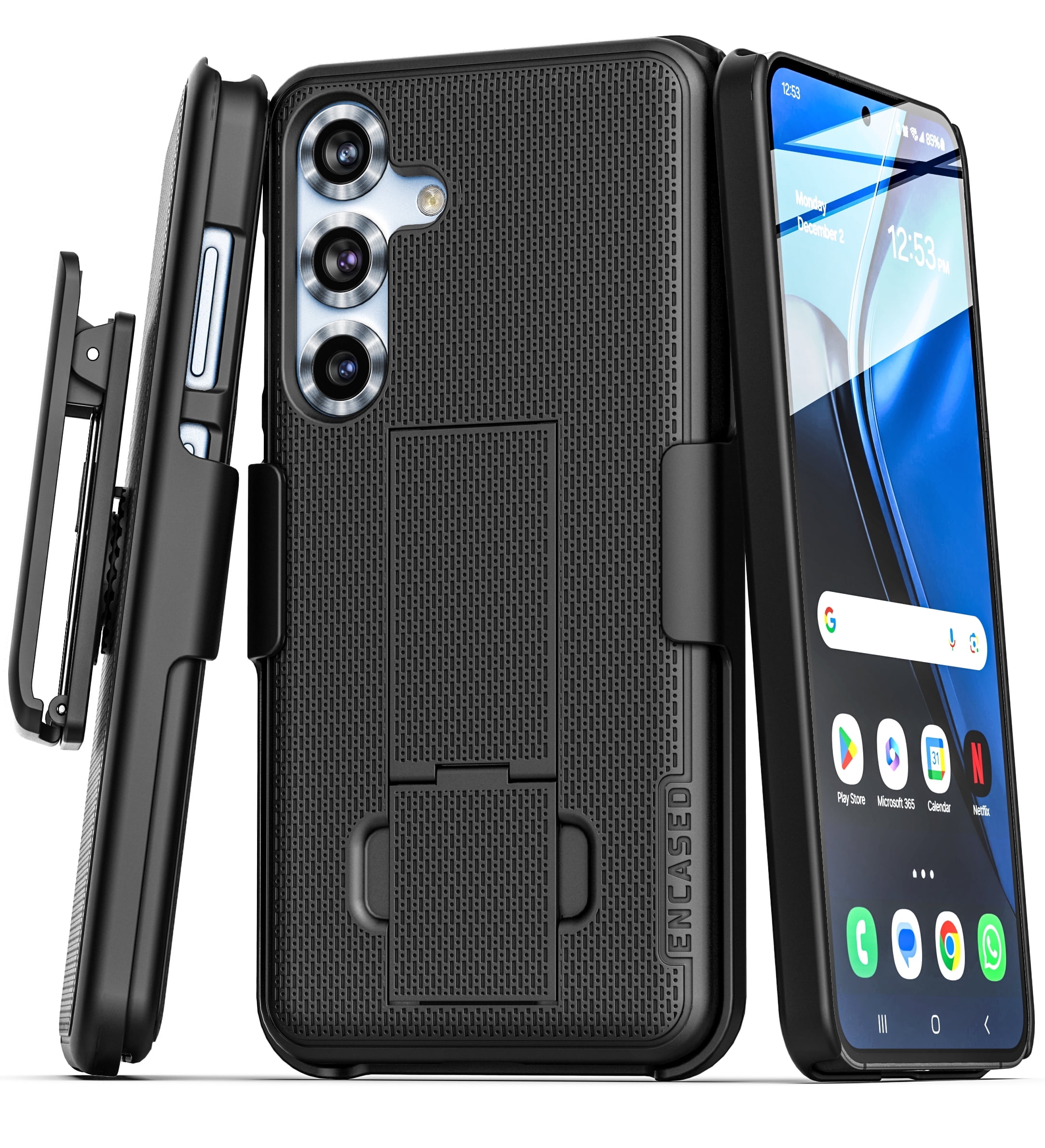 Encased DuraClip Belt Clip Case for Samsung Galaxy S25, Black - Walmart.com
