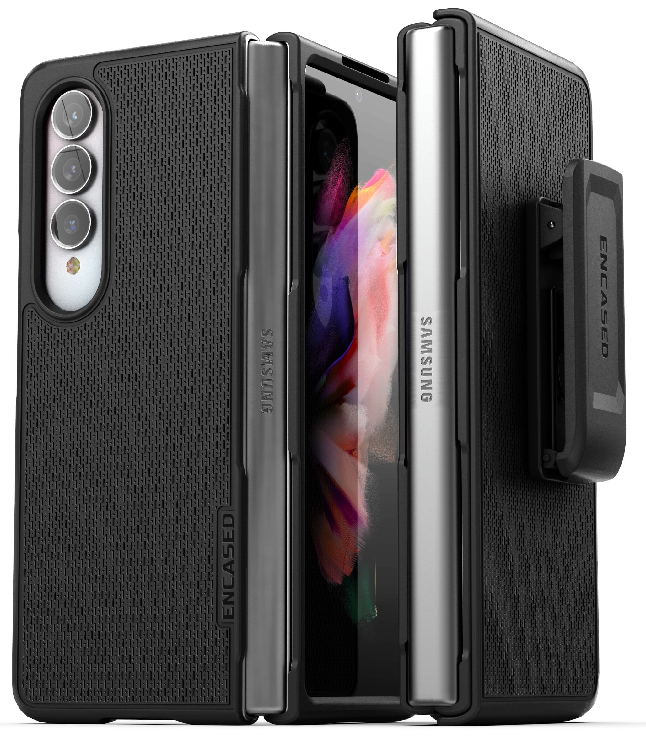 Encased DuraClip for Galaxy Z Fold 4 Belt Clip Case, Slim Front + Back ...