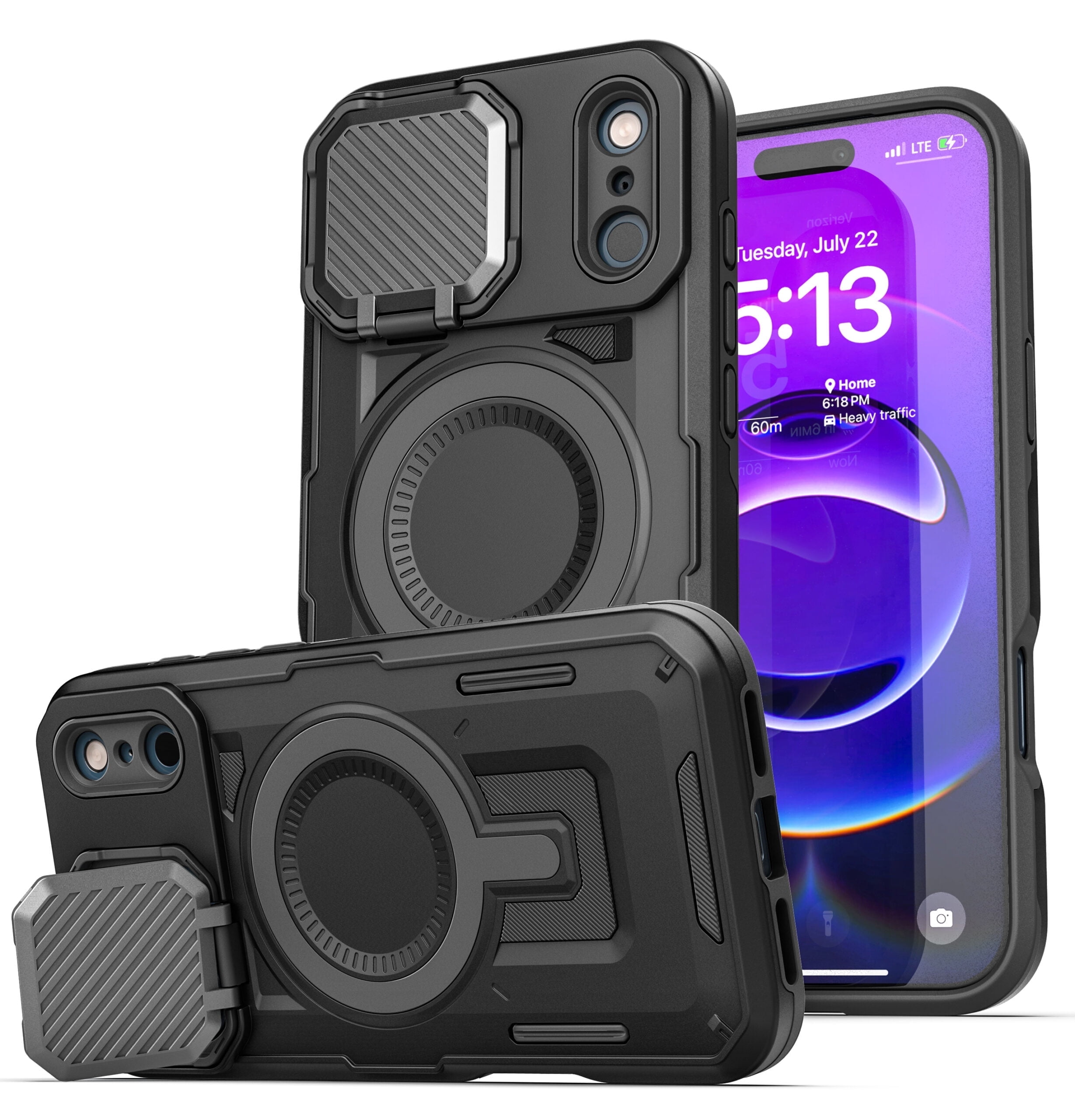 Encased for iPhone 17 Pro Case with Camera Lens Protector (MagSafe ...