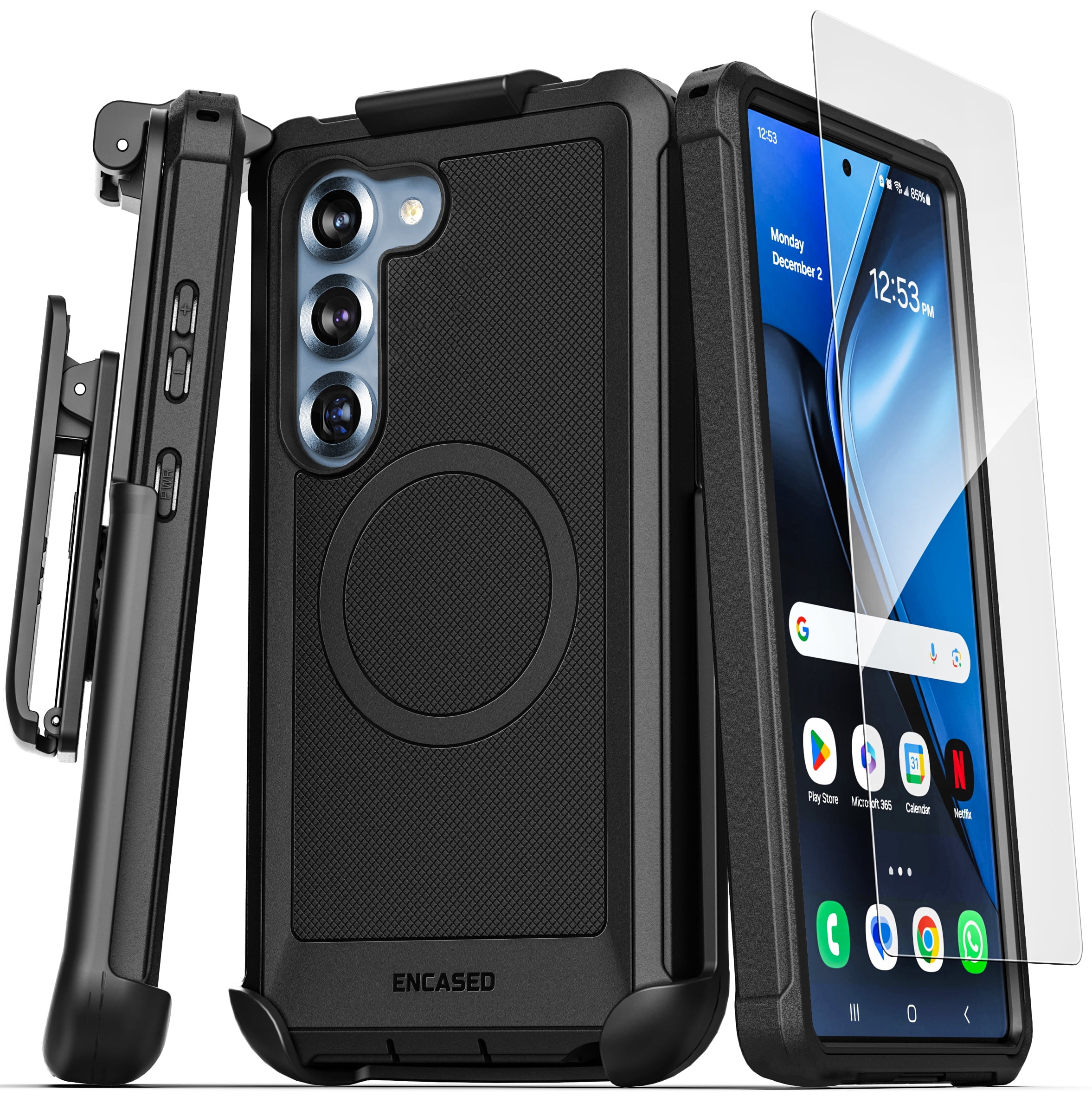Encased Falcon Series for Samsung Galaxy S25 Case with Belt Clip ...