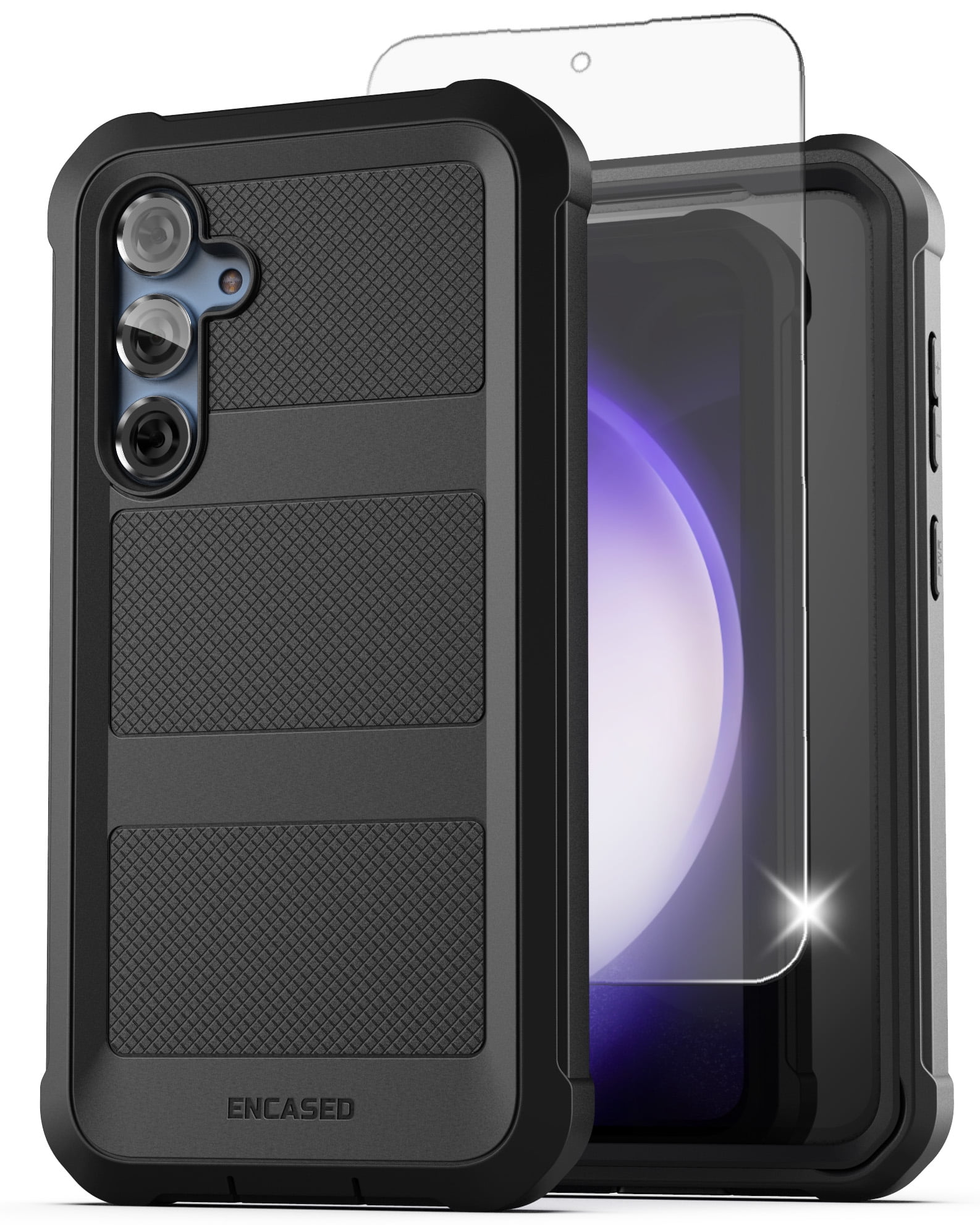 Encased FalconShield Designed for Samsung Galaxy S23 FE Case with Screen Protector Built-In ...