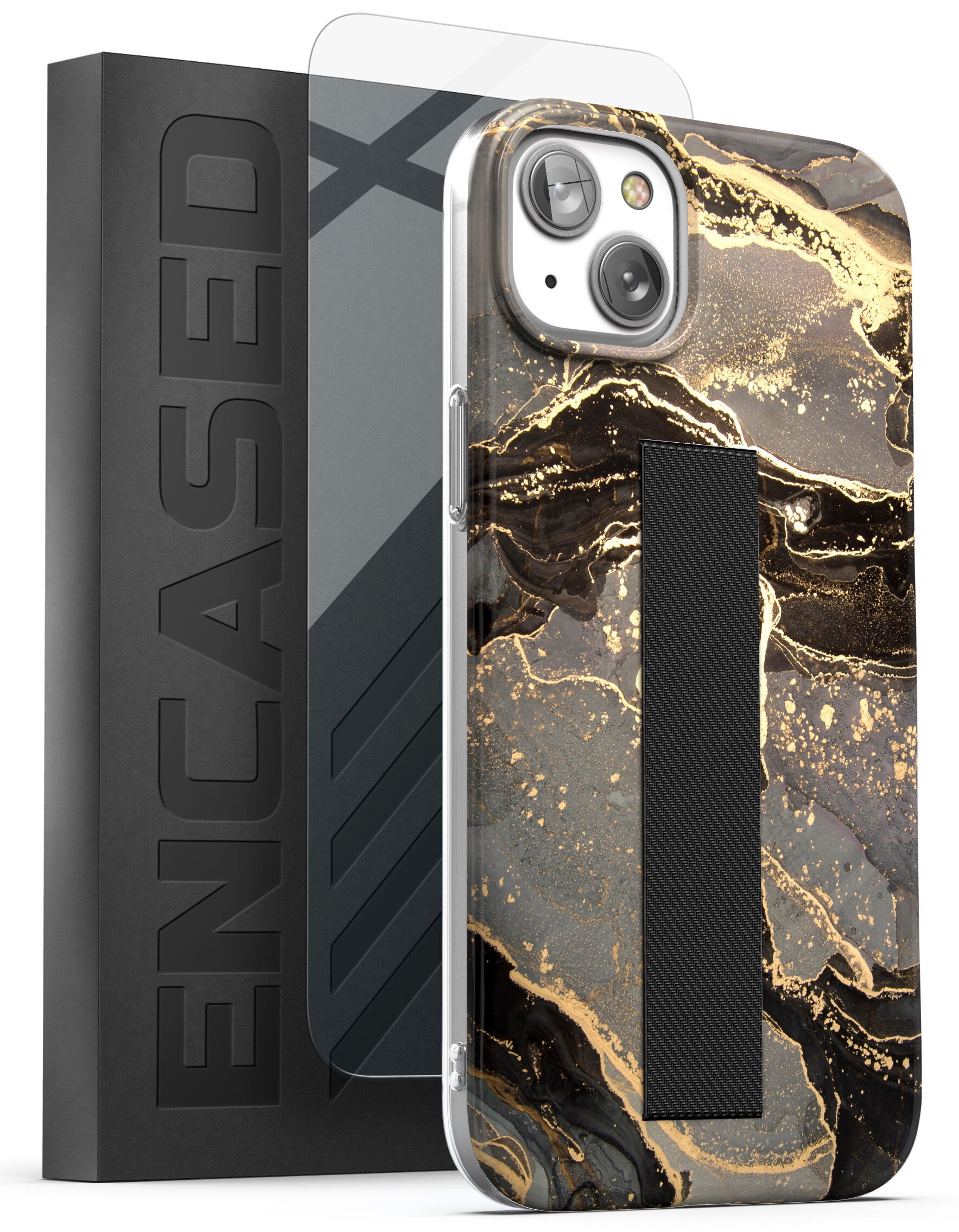 Encased Finger Grip Case Designed for iPhone 14 Case with Hand Strap ...