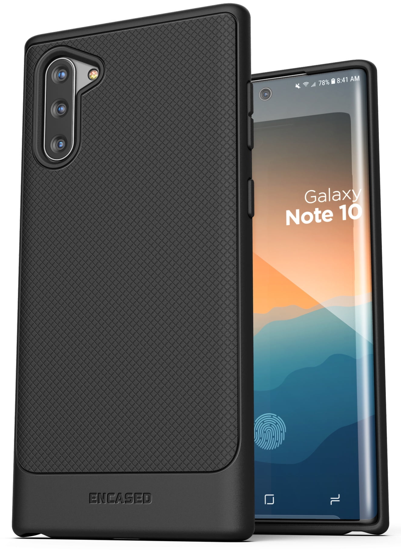 Encased Galaxy Note 10 Case (Thin Armor) Slim Flexible Grip Phone Cover ...