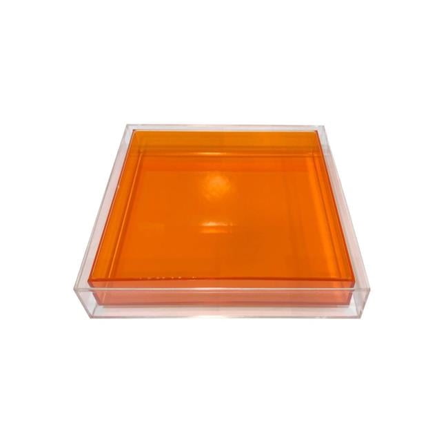 Encased Lucite Tray, Orange - Walmart.com