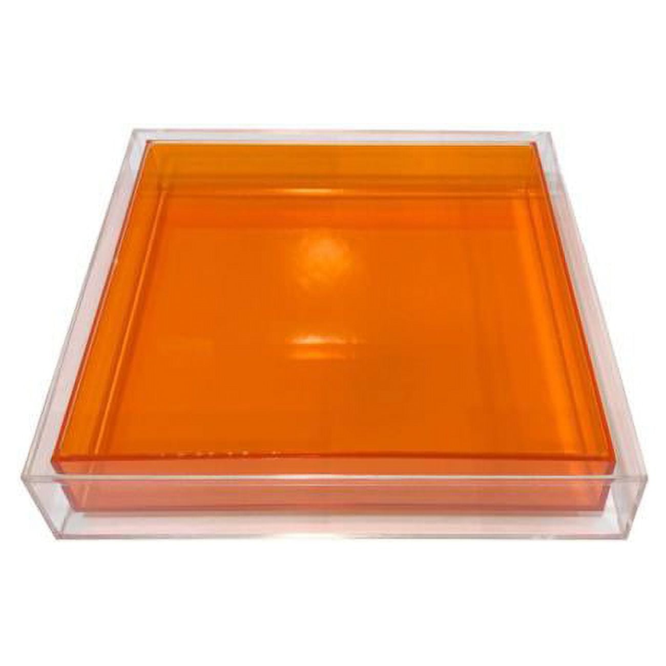 Encased Lucite Tray, Orange - Walmart.com