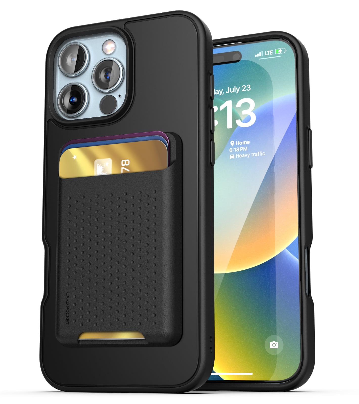 Encased Magnetic Card Case for iPhone 16 Pro with Removable Wallet ...