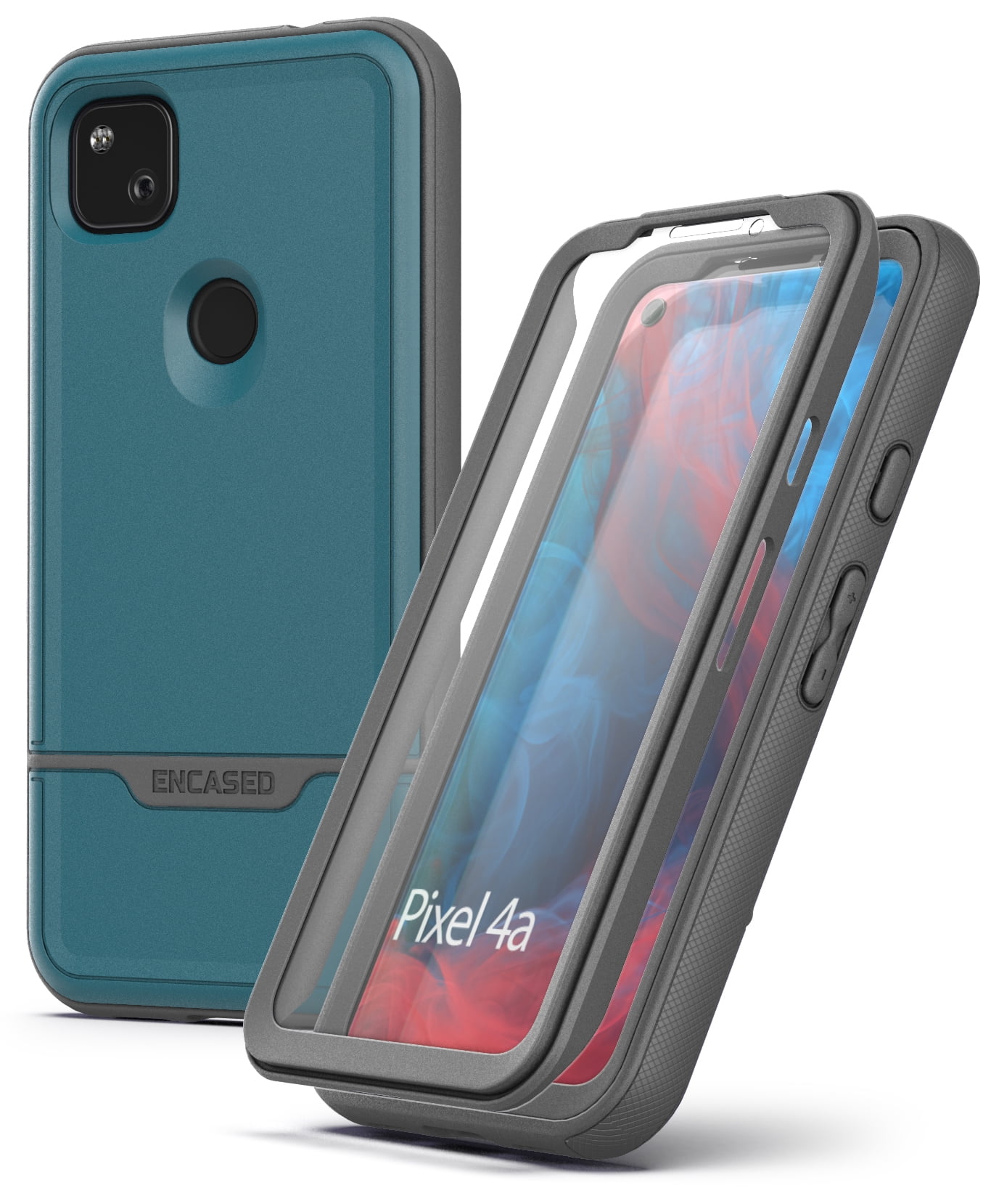 Encased Pixel 4a Case with Screen Protector (Rebel Shield) Rugged Full ...