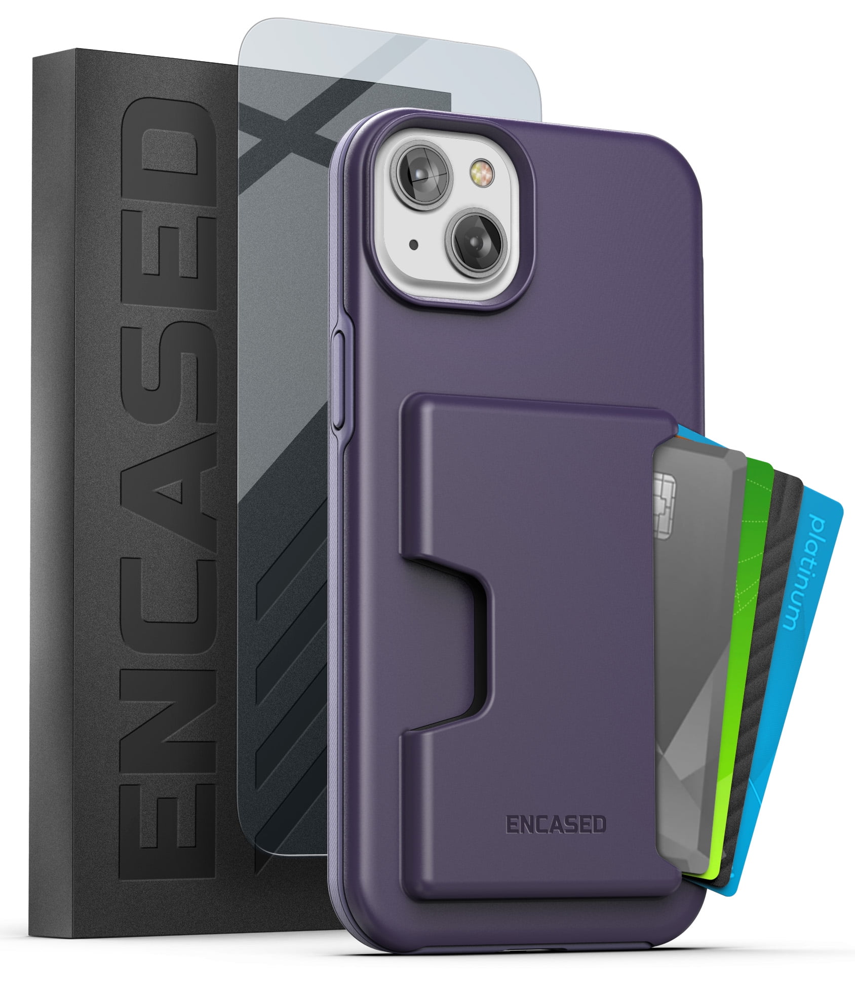 Encased Protective Wallet Case Designed for iPhone 14 PLUS with Card ...