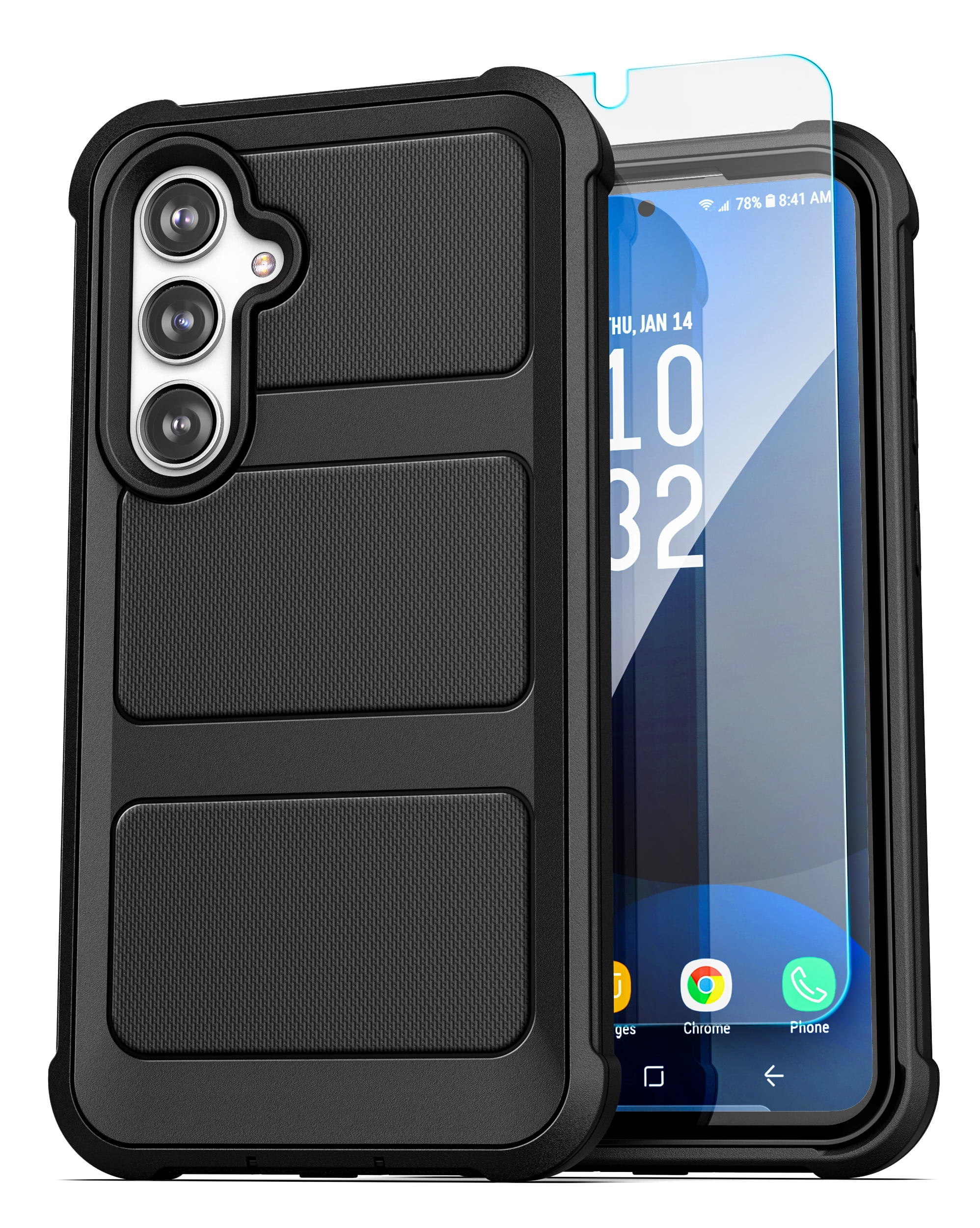 Encased Rugged Case for Galaxy S24 FE Case with Screen Protector ...