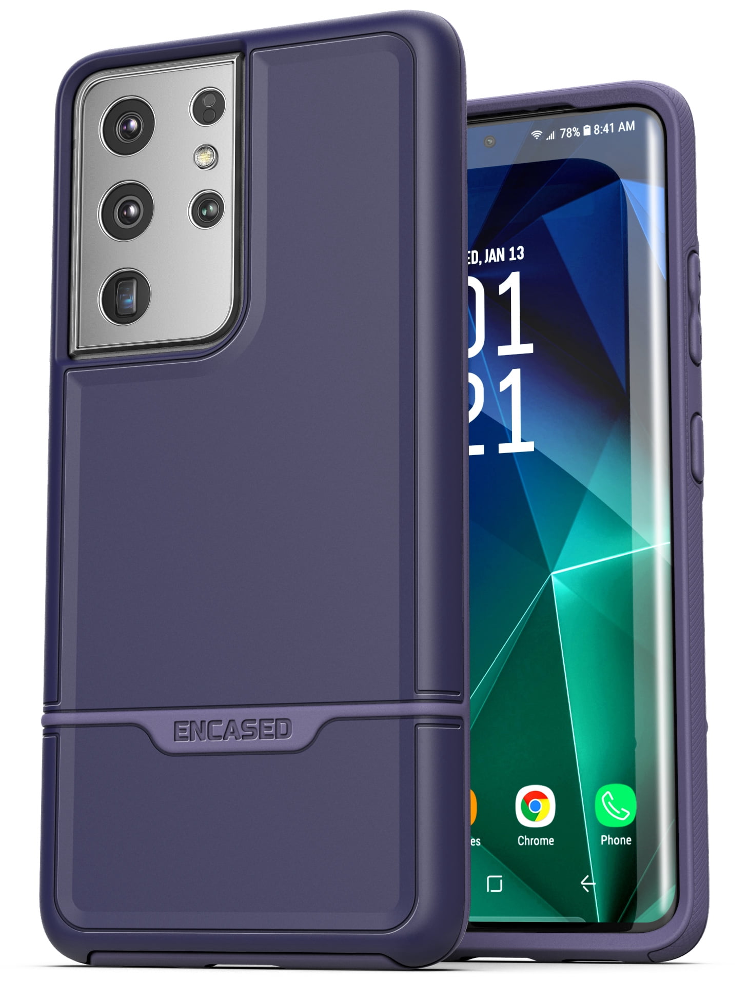 Encased Samsung Galaxy S21 Ultra Case (Rebel Series), Heavy Duty ...