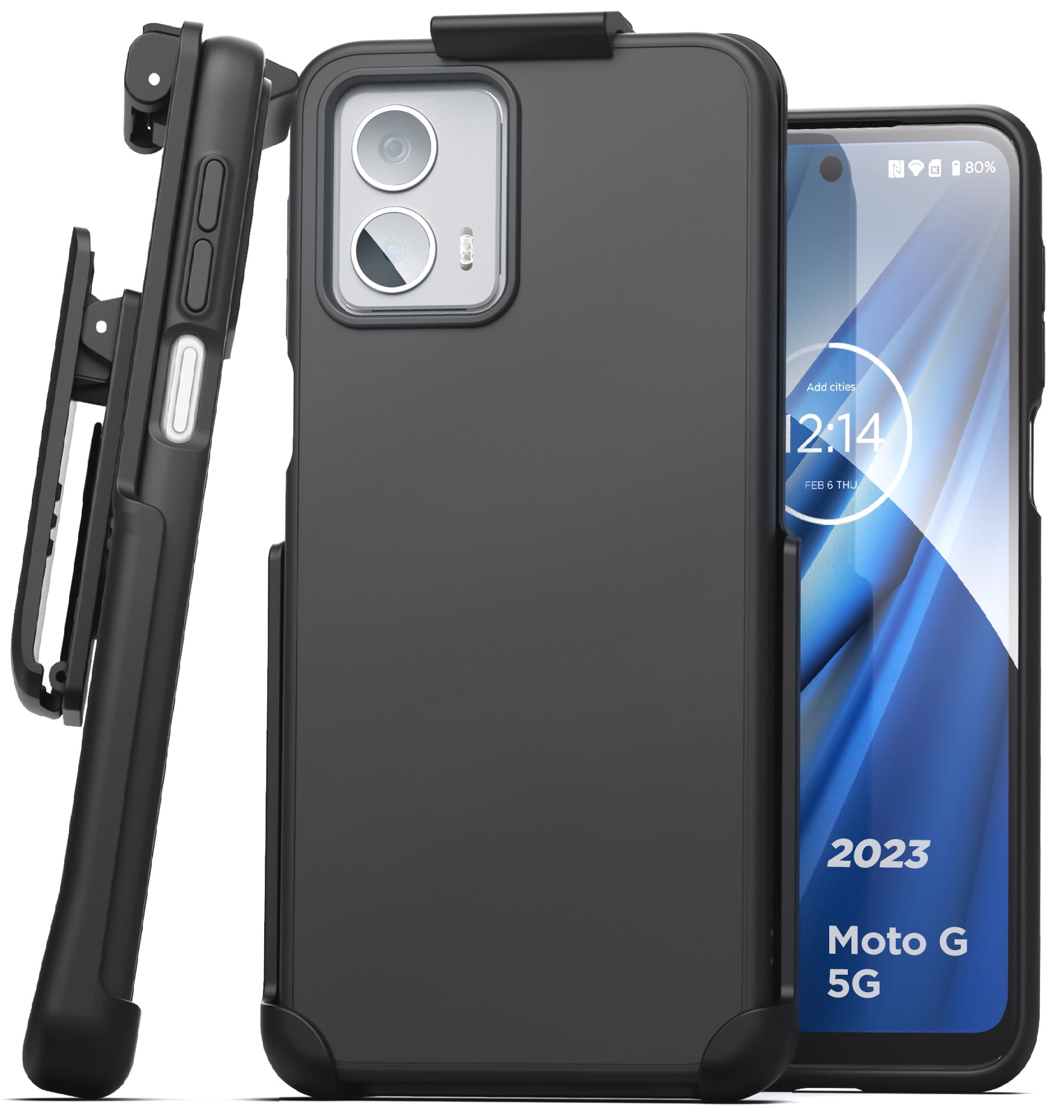 Encased SlimShield for Moto 5G 2023 Case with Belt Clip - Protective ...