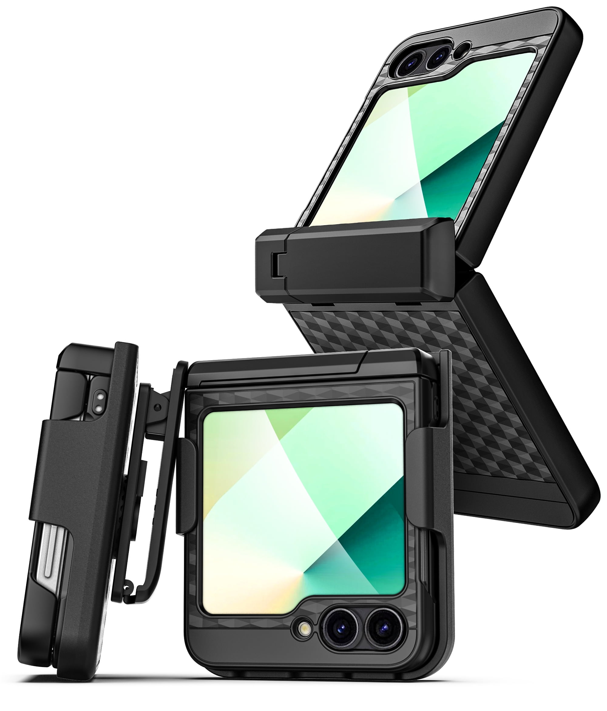 Encased Slimshield for Samsung Galaxy Z Flip 6 Case with Belt Clip Holster & Kickstand - Slim ...