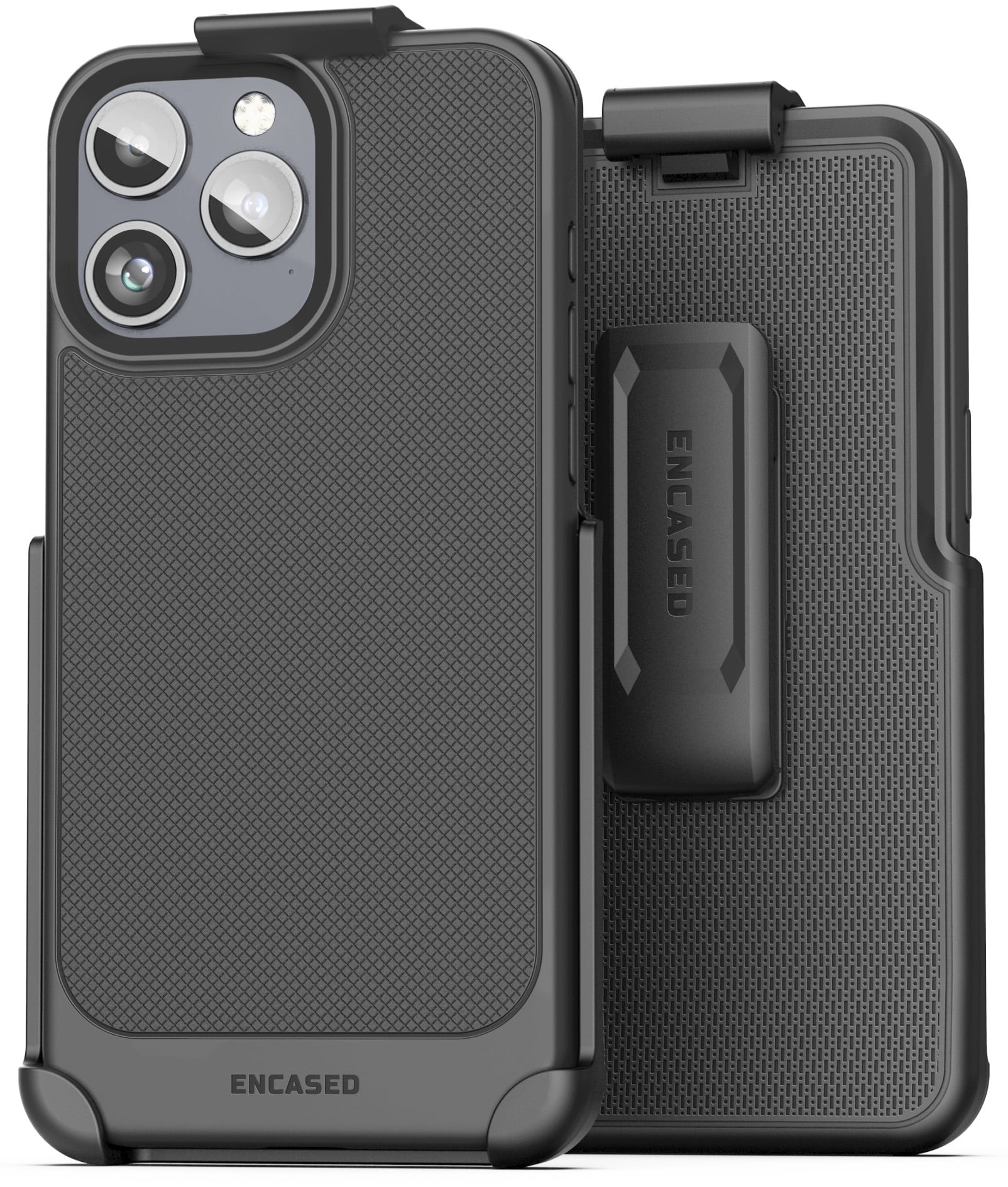 Encased Thin Armor Designed for iPhone 15 Pro Max Belt Clip Case, Slim ...