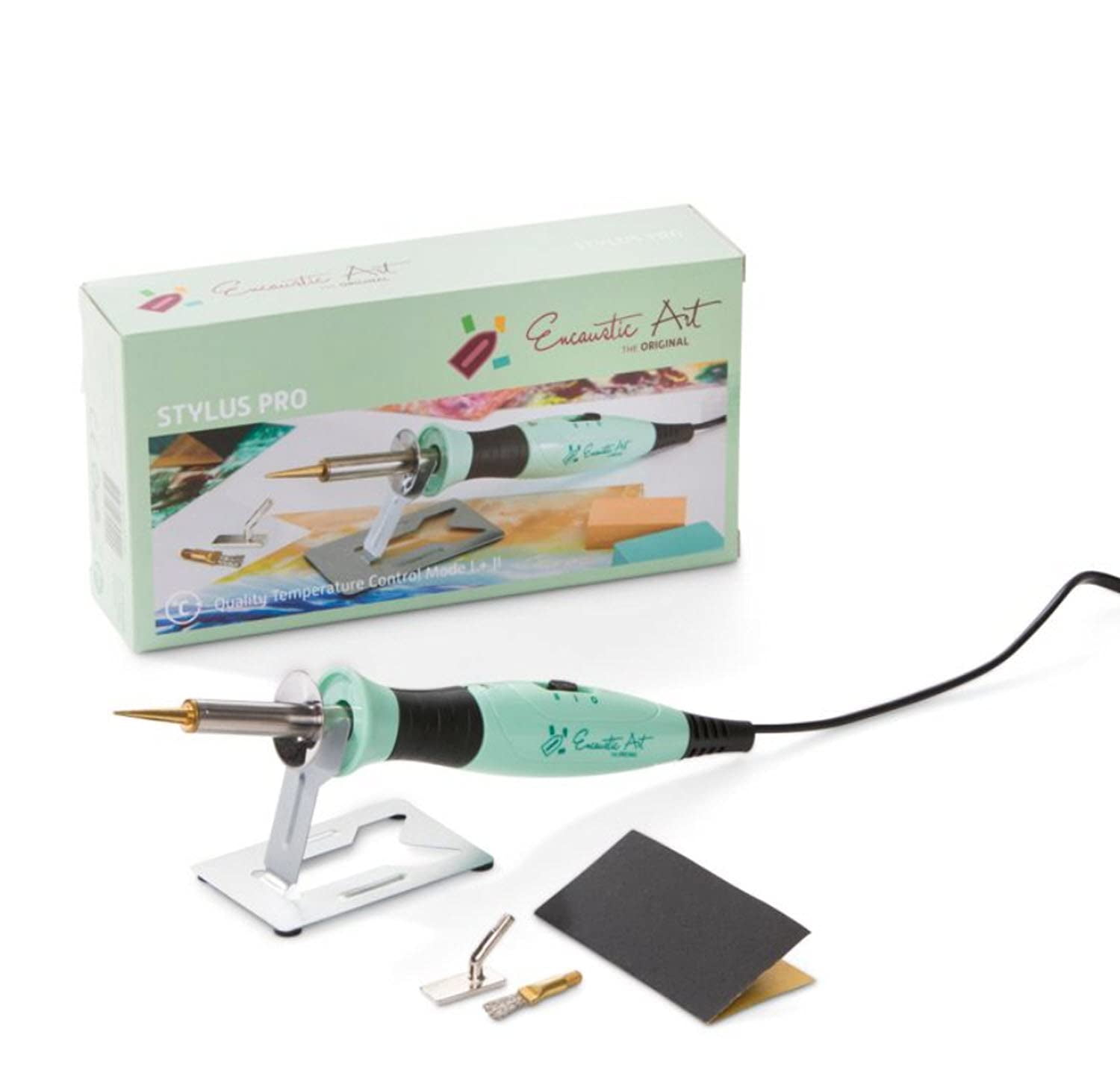 Encaustic Art Stylus Pro Low Heat Tool -Includes Stylus, 3 Attachments ...