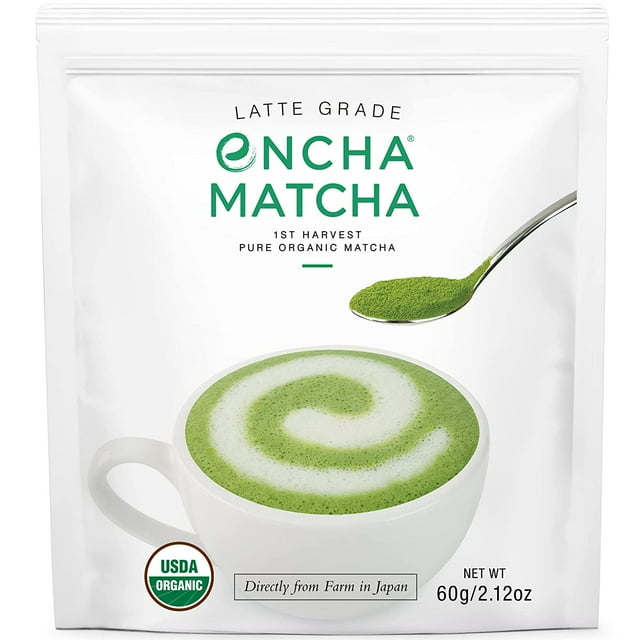 Encha Matcha Green Tea Powder, Latte Grade, 60g, Uji Japan - Walmart.com