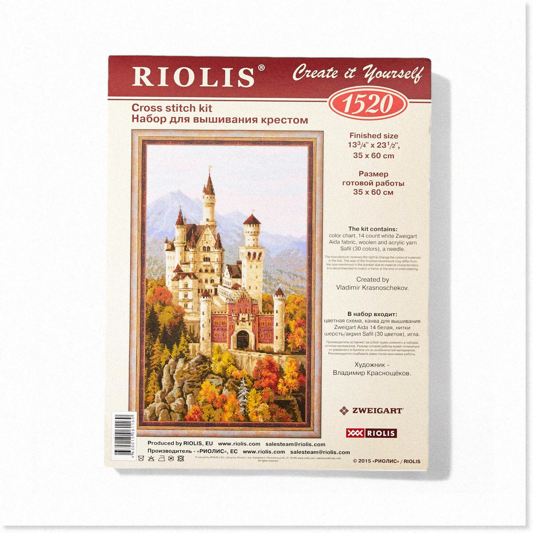 EnchantStitch Neuschwanstein Castle Cross Stitch Kit - Captivating ...