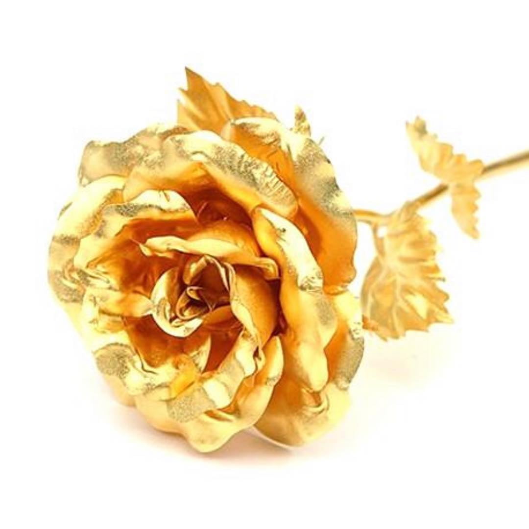 Enchante Handmade Gold Foil Artificial Rose, Wedding Anniversary ...
