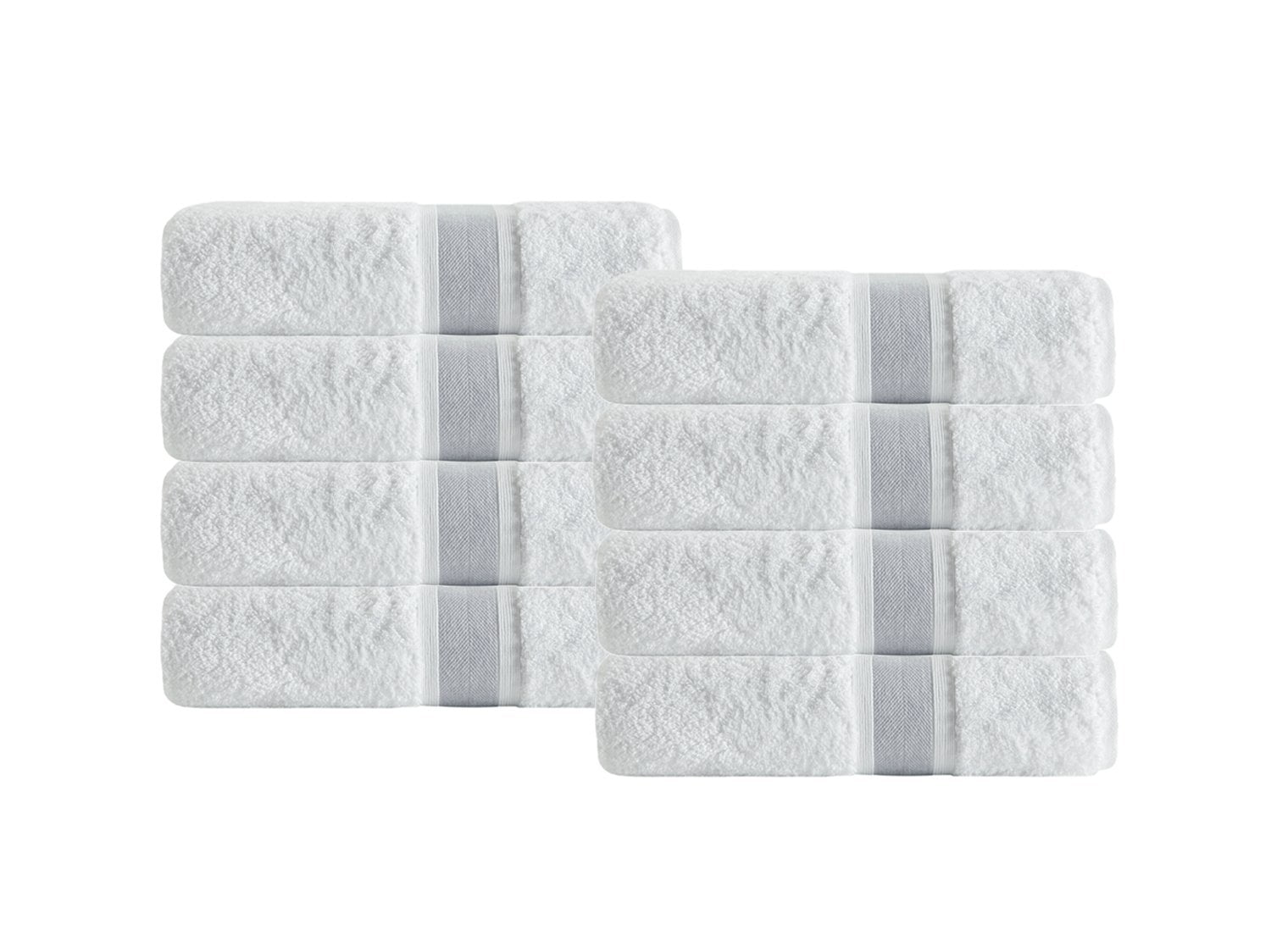 Enchante Home - Unique Hand Towels - 8 Piece Hand Towels, long staple ...
