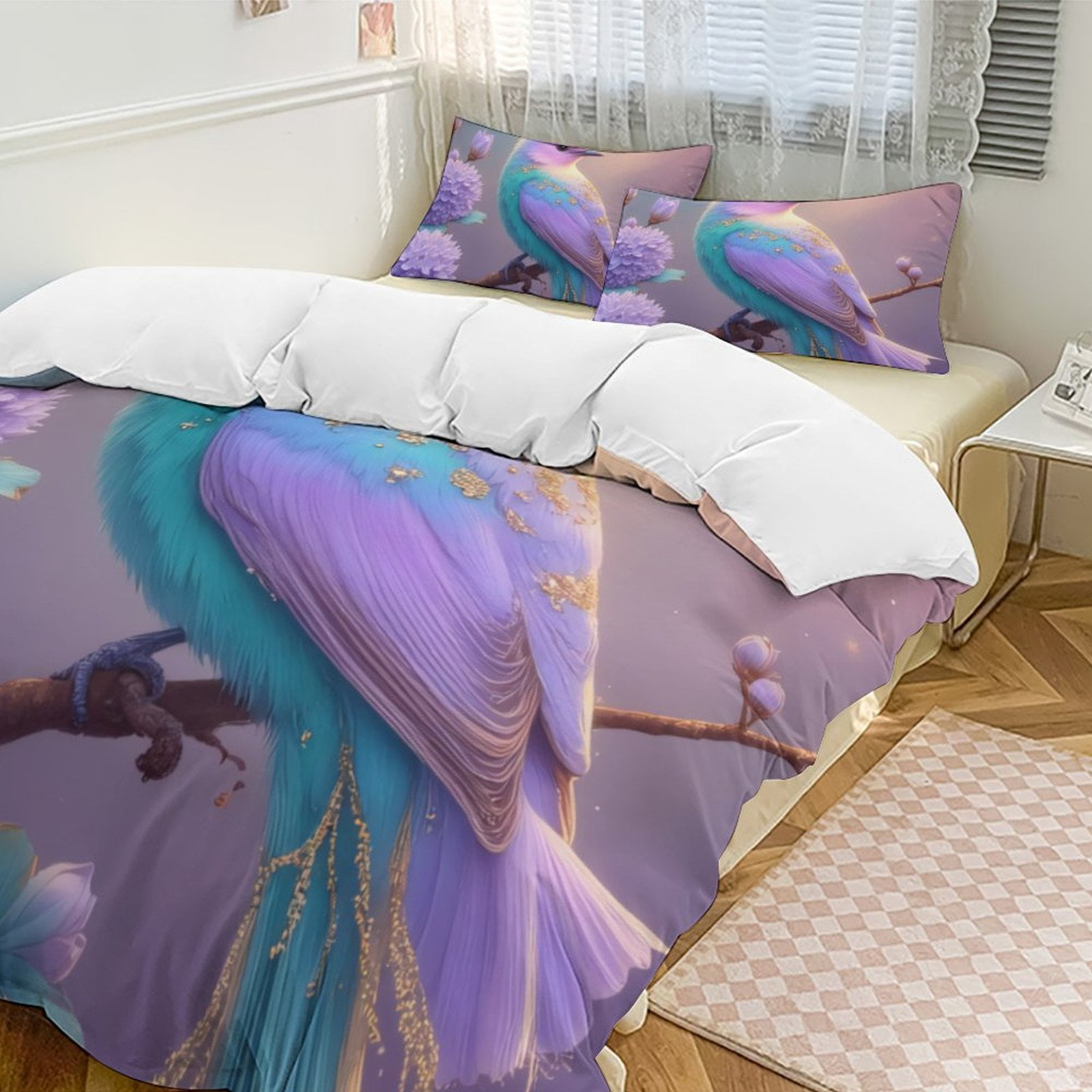 Enchanted Bird in Bloom 3D Duvet Cover Set Quilt Cover Theme of Kid Boy ...
