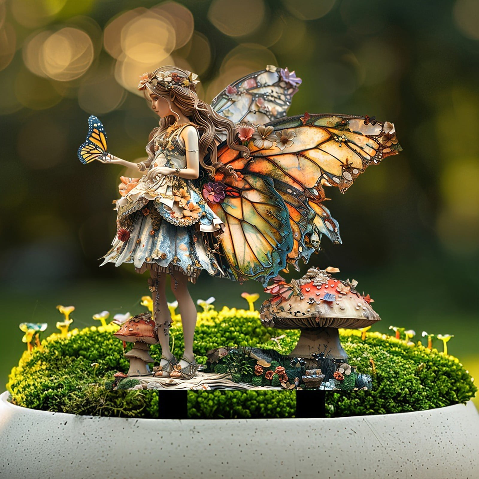 Enchanted Bohemian Acrylic Garden Stakes – Whimsical Fairy ...