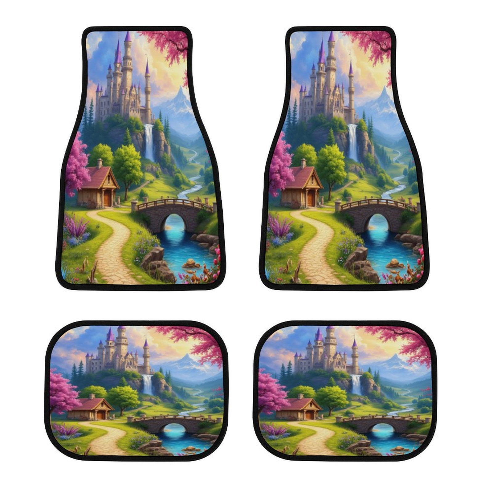 Enchanted Castle Garden Floor Mats for Cars All Weather , Anti-Slip ...