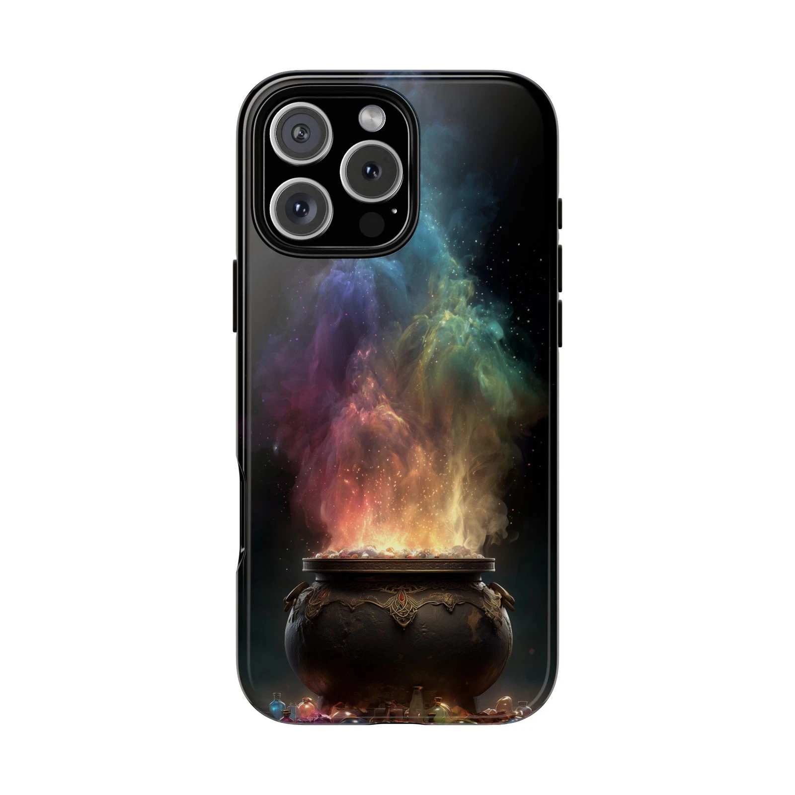 Enchanted Cauldron Bubbling Potion Scene Case for iPhone 11-17 Pro Max ...