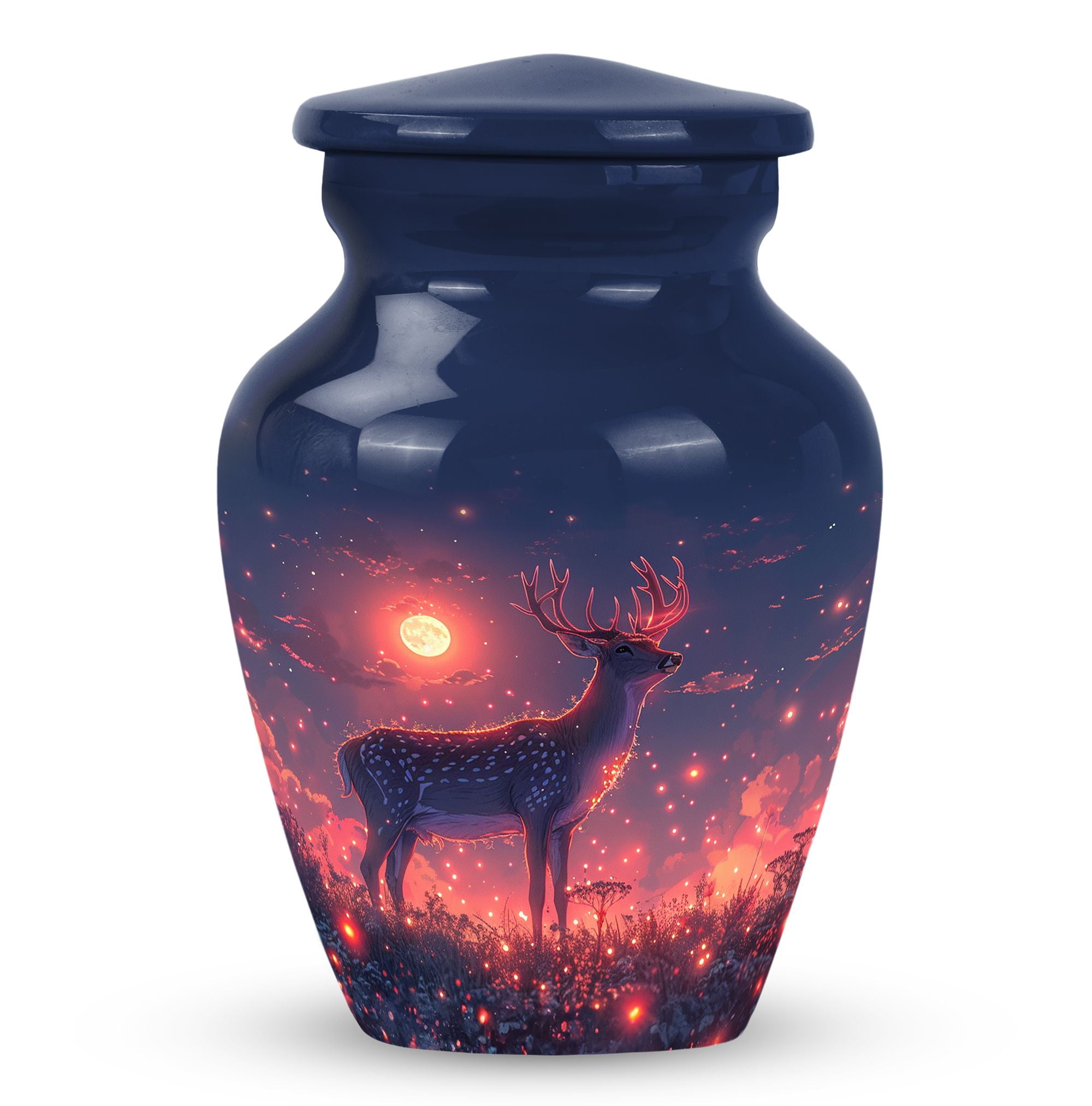 Enchanted Deer Forest Stag Urns For Human Ashes - Keepsake Urns For ...