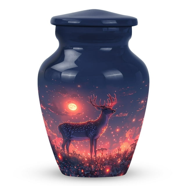 Enchanted Deer Forest Stag Urns For Human Ashes - Keepsake Urns For ...