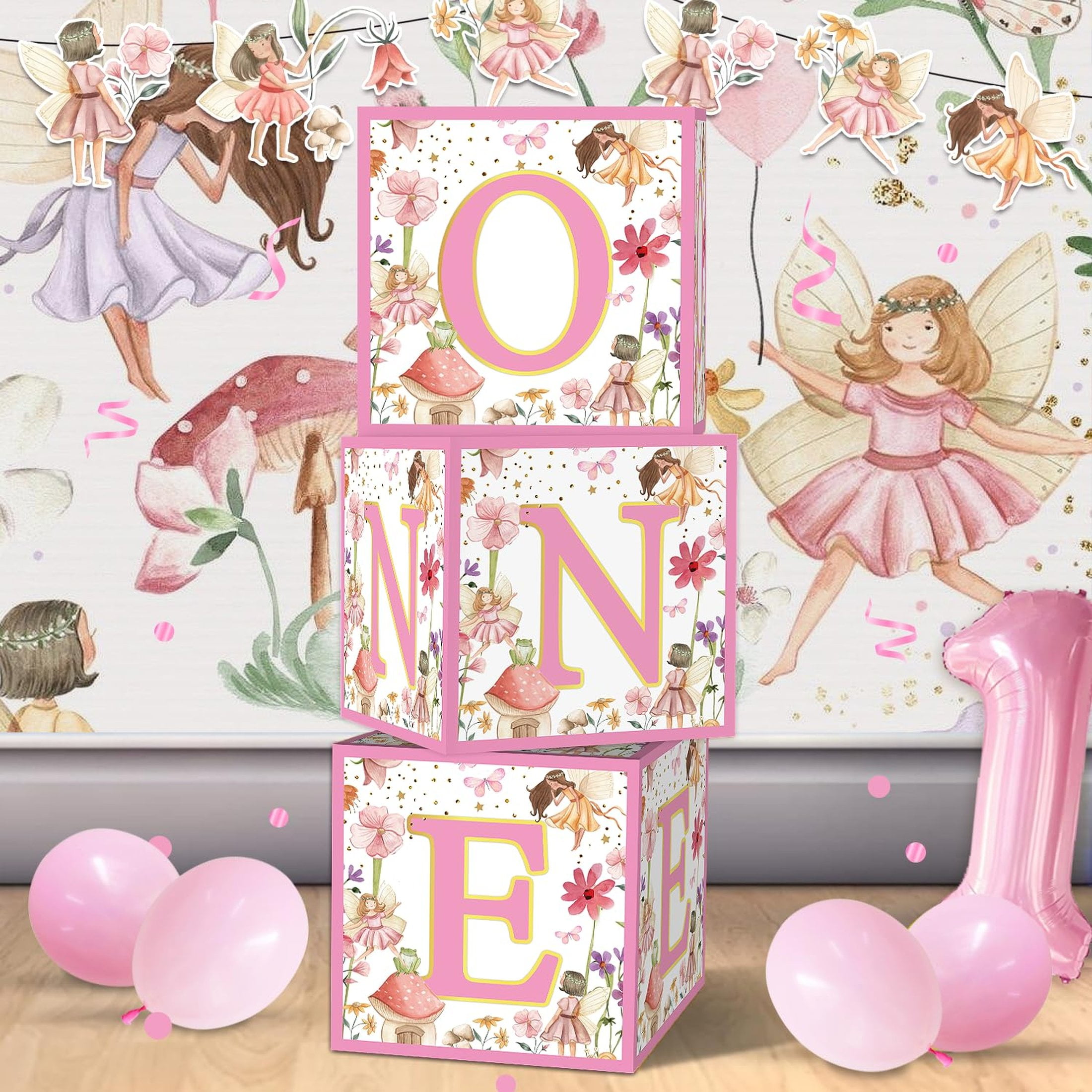 Enchanted Fairy Tale Balloon Box Set - Magical 1st Birthday Decorations ...