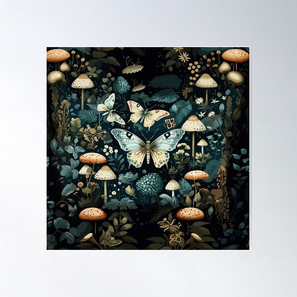 Enchanted Flight Luna Moth Art Poster Wall Art, Modern Wall Decor For ...
