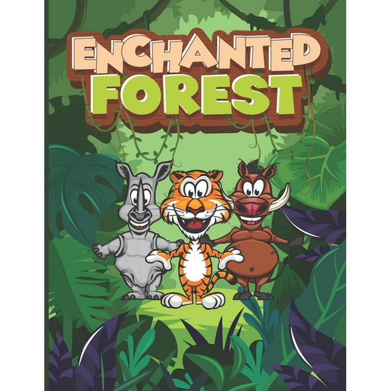 enchanted forest animals coloring pages