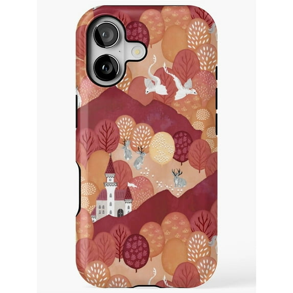 Enchanted Forest Autumn Art Phone Case for iPhone 11 12 13 14 15 16 17 ...