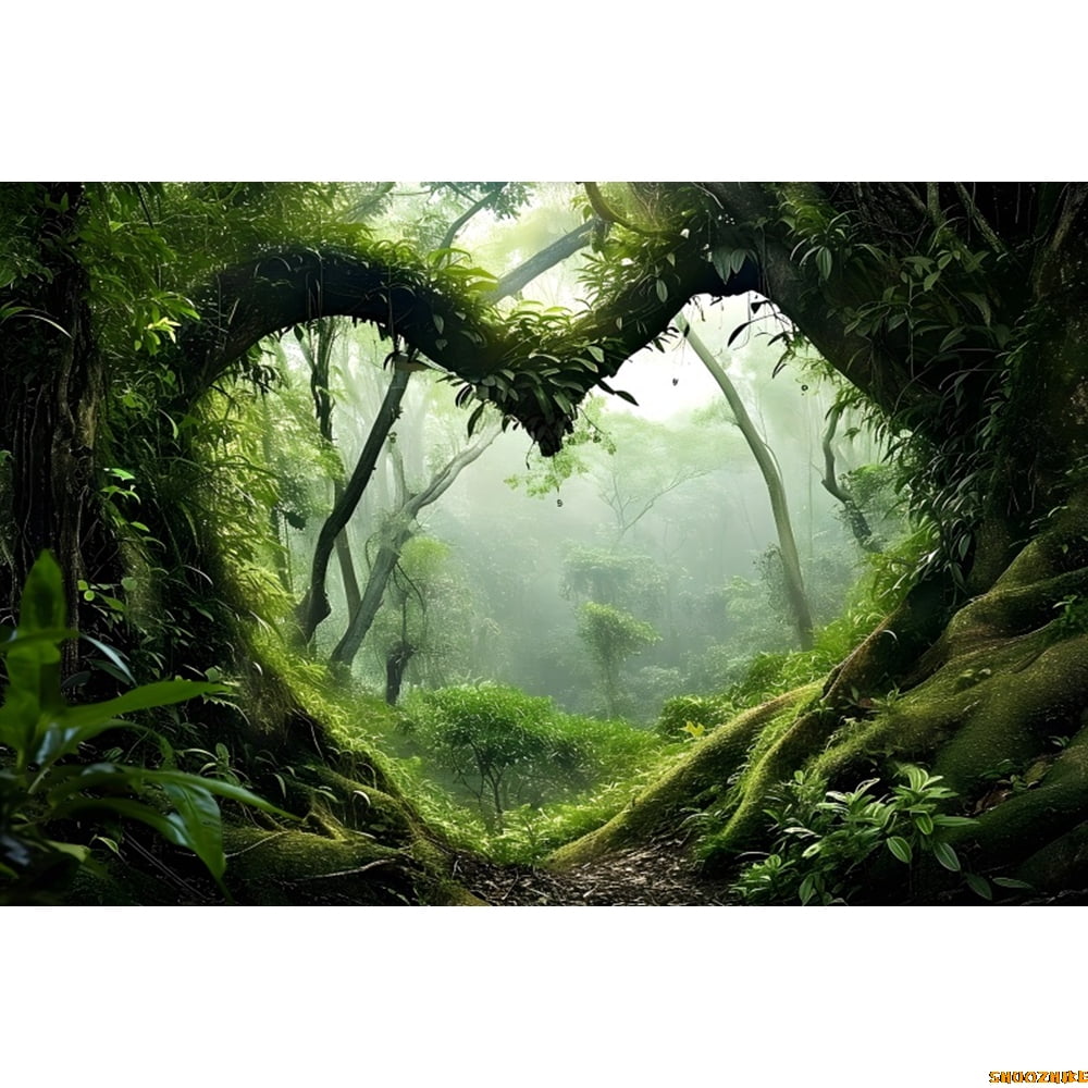 Enchanted Forest Backdrop Fairy Tale Fairyland Dreamy Natural Jungle ...