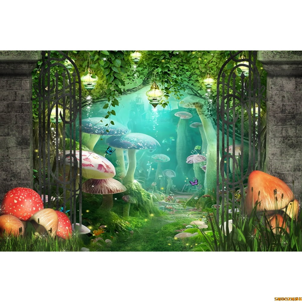 Enchanted Forest Backdrop Fairy Tale Fairyland Dreamy Natural Jungle ...