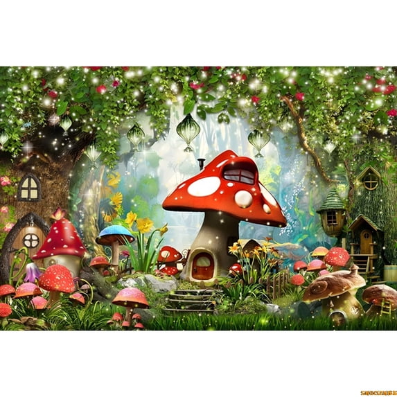 Enchanted Forest Backdrop Fairy Tale Fairyland Dreamy Natural Jungle ...