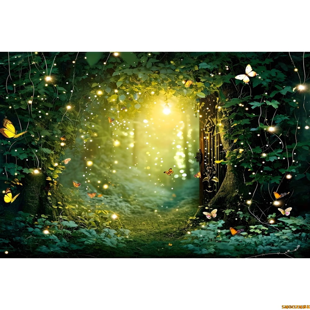 Enchanted Forest Backdrop Fairy Tale Fairyland Dreamy Natural Jungle ...