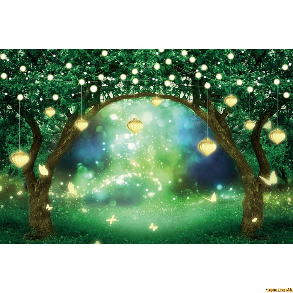 Enchanted Forest Backdrop Fairy Tale Fairyland Dreamy Natural Jungle ...